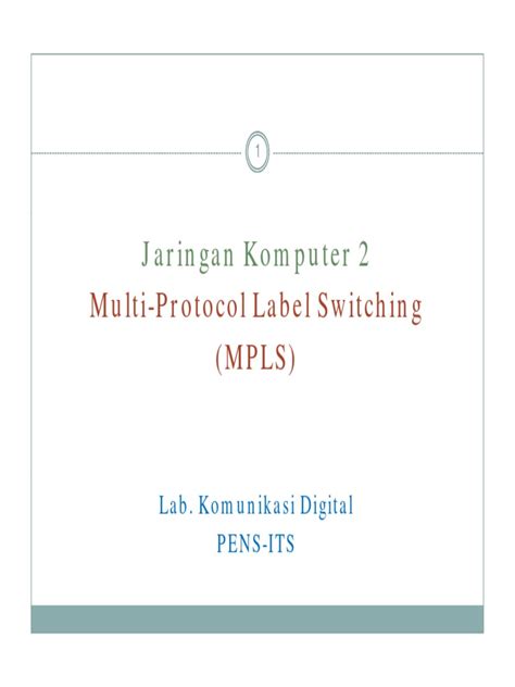 jaringan komputer 2 m lti protocol label s itching multi protocol