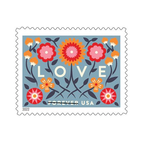 2022 Love Forever Stamps Usps First Class 5 Books 20pcsbook