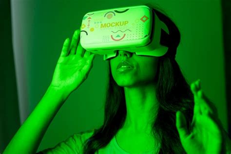 증강 현실 안경 모형 디자인 프리미엄 Psd 파일