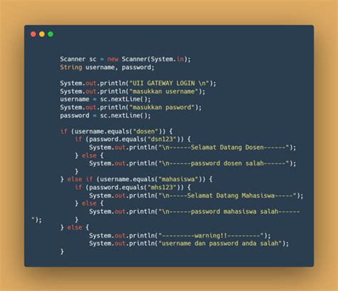 Cara Membuat Program Login Sederhana Dengan Bahasa Java Jurusan Informatika Fakultas