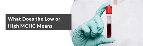 What Does The Low Or High Mchc Means Ganesh Diagnostic