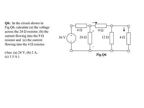 Solved Q6 In The Circuit Shown In Fig Q6 Calculate A The