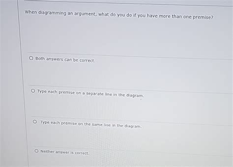 solved when diagramming an argument what do you do if you