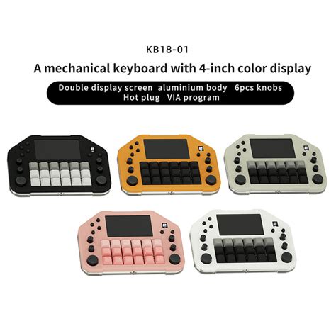 Doio Kb18 01 Dual Screen Macro Keyboard Hot Swappable Macro Pad Whatgeek