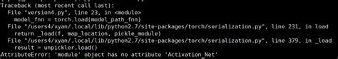 Load Problem Of Attributeerror Module Object Has No Attribute