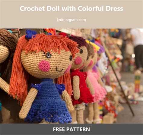Crochet Doll With Colorful Dress