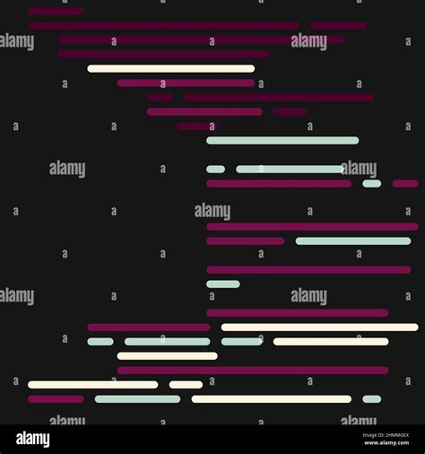 Cartoon Coding Simulated Lines Vector Illustration Stock Vector Image And Art Alamy