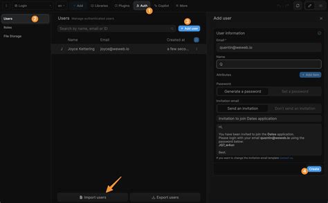 Weweb Authentication Documentation