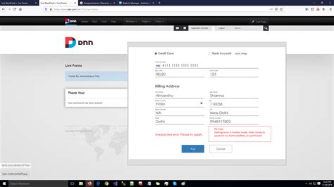 sandbox accept hosted form error cybersource developer community