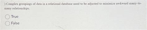 Solved Complex Groupings Of Data In A Relational Database