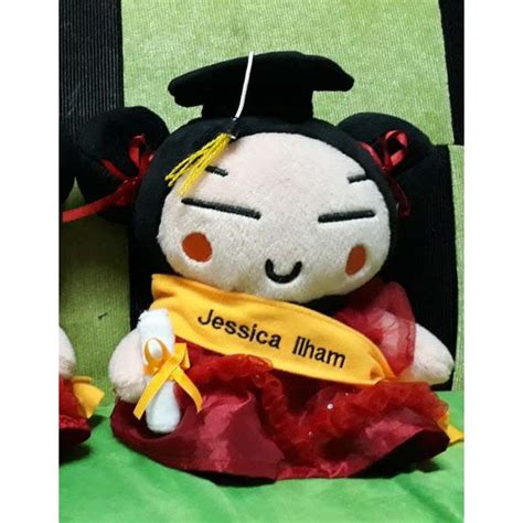 Jual Boneka Wisuda Pucca Puccha Puca Pucha Pakai Nama Di Selempang