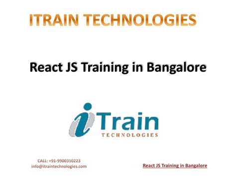 Ppt React Js Training In Bangalore Btm Layout React Js Courses In Btm Powerpoint