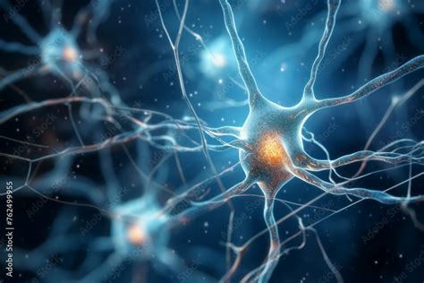 Biological Single Neuron Synapses Scheme Board Network System Cell Science Mind Generate Ai