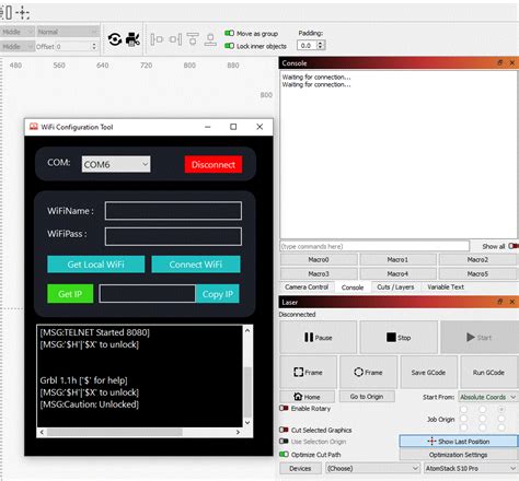 Atomstack S10 Pro Locks Up When Connecting To LB LightBurn Software Questions LightBurn