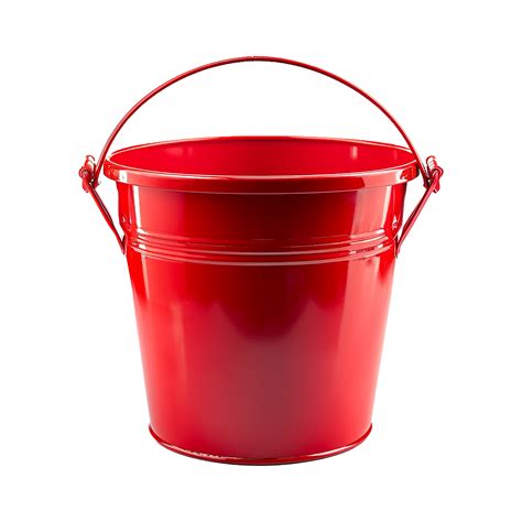 AI Generated Bucket Isolated On Transparent Background PNG