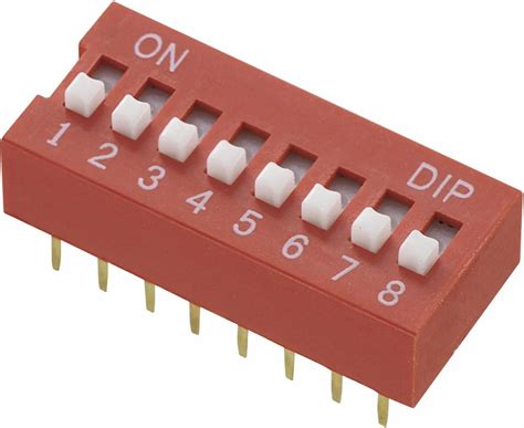 Dip Switch 8 Way Ds 08 8 Way Slide Switch 2 54mm Pitch डिप स्विच The Hobby Shop
