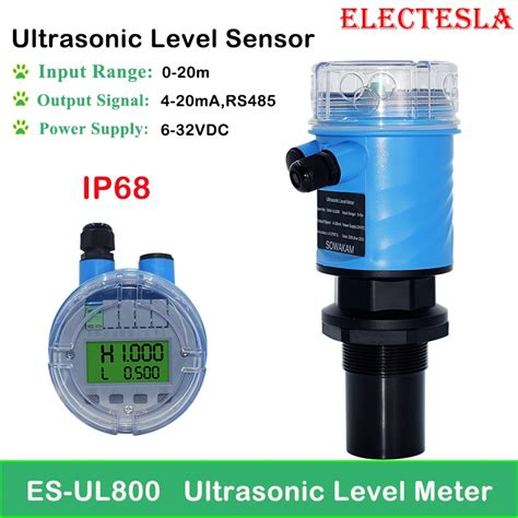 4 20ma 超聲波水位傳感器 ip68 防水 rs485 用於流體河高測量 5m 10m 15m 超聲波液位計 蝦皮購物