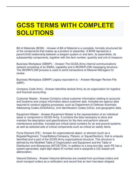 Bundle For Gcss Army Exam Questions With Correct Answers Stuvia Us