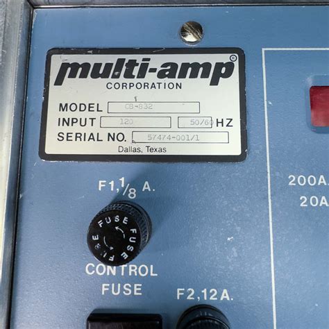 Circuit Breaker Tester Multi Amp Cb 832 Test Set Obtainium