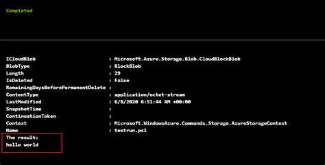 Issue On Executing Invoke Azurermvmruncommand On Azure Automation