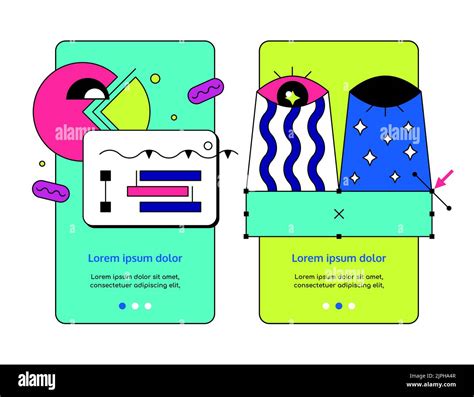 Data Visualization Colorful Flat Design Style Banners Stock Vector Image And Art Alamy