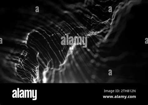 Flowing Thin Particle Lines Background 4k Animation Of An Abstract