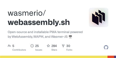 Github Wasmeriowebassemblysh Open Source And Installable Pwa