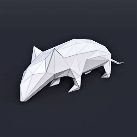 Mouse Low Poly 3d Model 7 Obj Max 3ds Fbx Free3d
