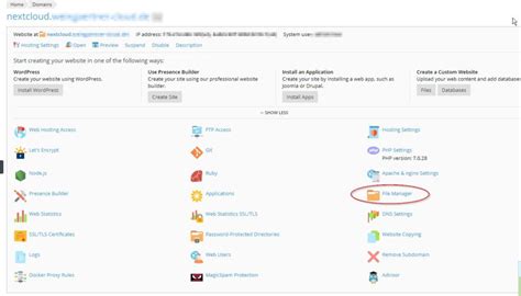 How To Install Nextcloud Within Plesk With Nginx Only Markus Blog