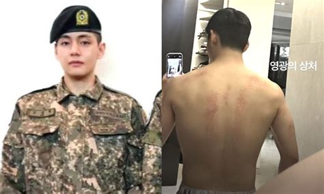 캡틴코리아 방탄 뷔 성난 등근육 공개…영광의 상처 네이트 연예