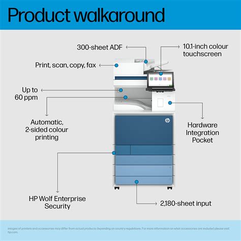 Hp Color Laserjet Enterprise Flow Mfp 8801z A3 Colour Multifunction