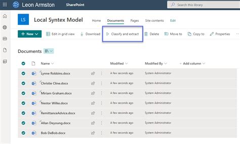 Create A Local Syntex Model On A Sharepoint Site Leon Armstons Blog
