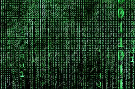 Premium Photo Hacker Concept Computer Binary Codes Green Text On Black Background