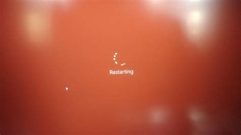 stuck on restarting screen after installing latest cumulative update