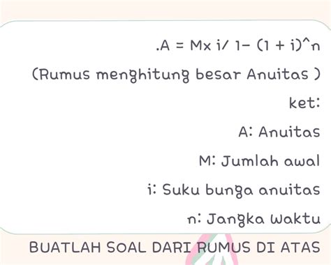 A M I 1 1 I N Rumus Menghitung Besar Anuitas Studyx