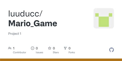 Github Luuducc Mario Game Project