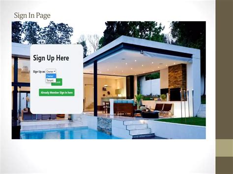 House Rental Management System Presentation Pptx Houses Real Estate