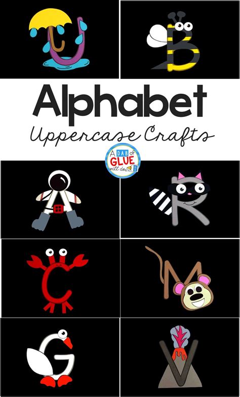 Alphabet Crafts Uppercase Letter Crafts For Uppercase