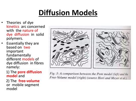 Dyeing Kinetics Diffusion Pore Model Free Volume Model Pptx