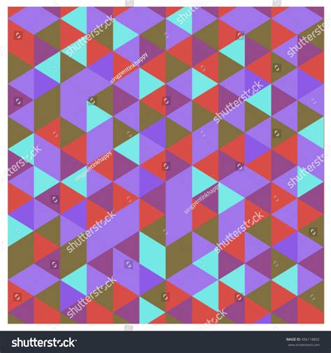 Vector Abstract Geometric Cube Triangle Angular Stock Vector Royalty