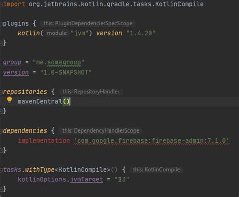Add Admin Sdk To Kotlin Gradle Based Server Rfirebase