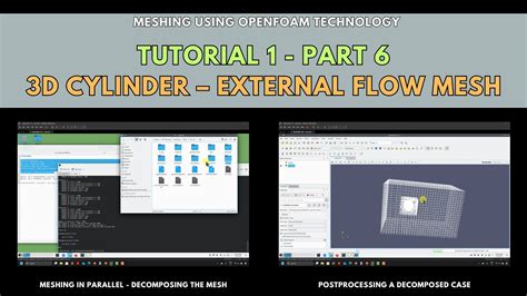 Meshing With Snappyhexmesh Tutorial 1 Part 6 3d Cylinder External Flow Mesh Youtube