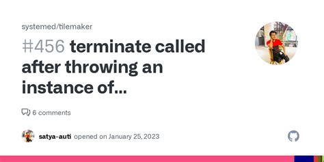 Terminate Called After Throwing An Instance Of Stdruntimeerror