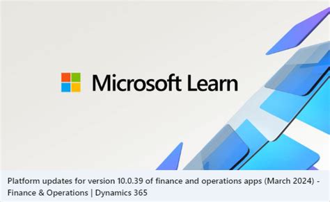 Inside Microsoft Dynamics AX Key Updates In Dynamics F O For Version