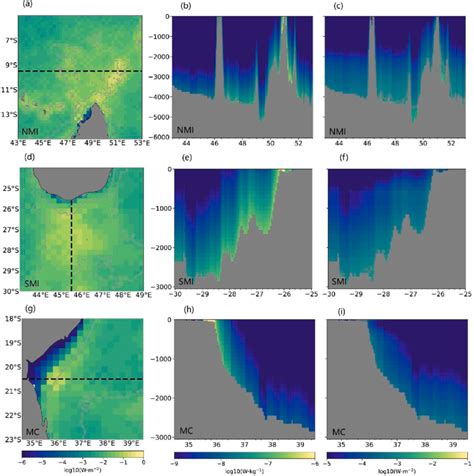 Horizontal Distribution Of The Annual Mean Depth Integrated Dissipation