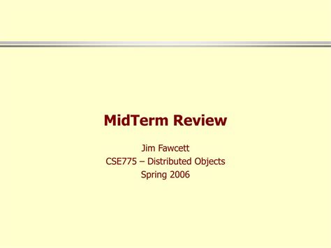 PPT MidTerm Review PowerPoint Presentation Free Download ID 964777