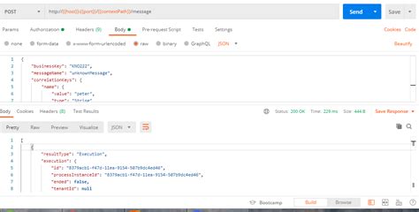 trigger event subprocess using rest api discussion and questions