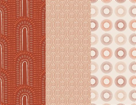 Set Of Boho Pattern Designs Behance