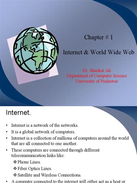 Chapter 1 Internet And World Wide Web Pdf World Wide Web Internet