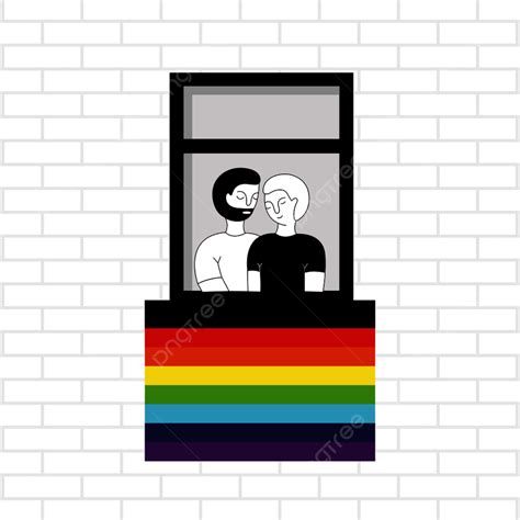Gay Men Couple Vector Hd Png Images Windows Of A Gay Couple Poster A People Png Image For